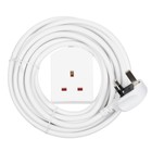 1 Way Mains Extension Lead Single Gang Socket Power 5M Metre Cable 13A ...