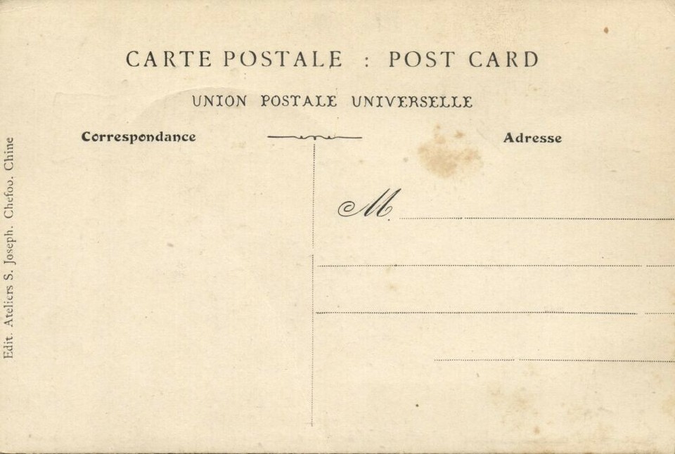 china, Chinese Funeral (1930s) Chefoo, Hand Coloured Mission Postcard ...