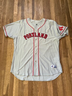 Jeremy Rivera Game Used Portland Sea Dogs Grey Road Jersey Red Sox | eBay
