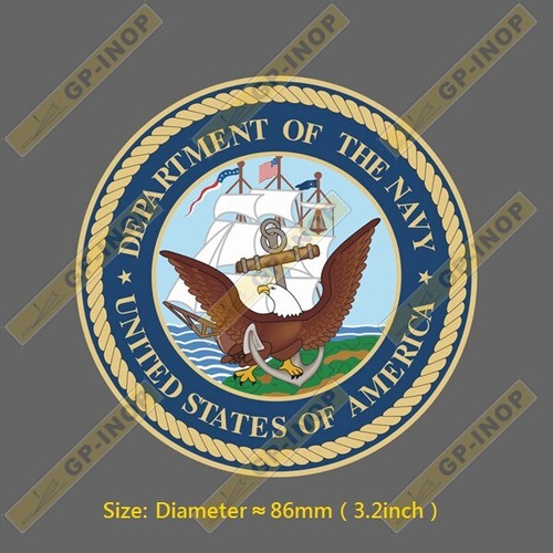 United States NAVY Emblem Vinyl Sticker Luggage laptop Motocycle ...