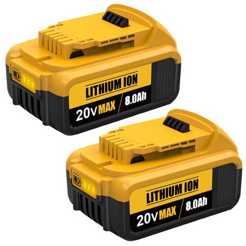 2Pack For DeWalt 20V 20 Volt Max XR 8.0AH Lithium Ion Battery DCB206-2 ...