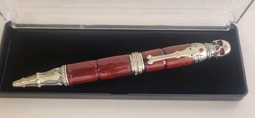 Handmade Blood Wood Skull and Bones Twist Pen | eBay