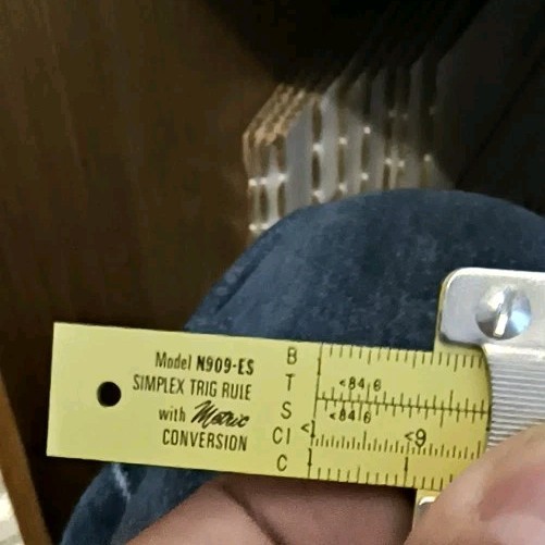 Pickett Slide Rule N909-ES Simplex Trig Rule All Metal W/ Metric ...