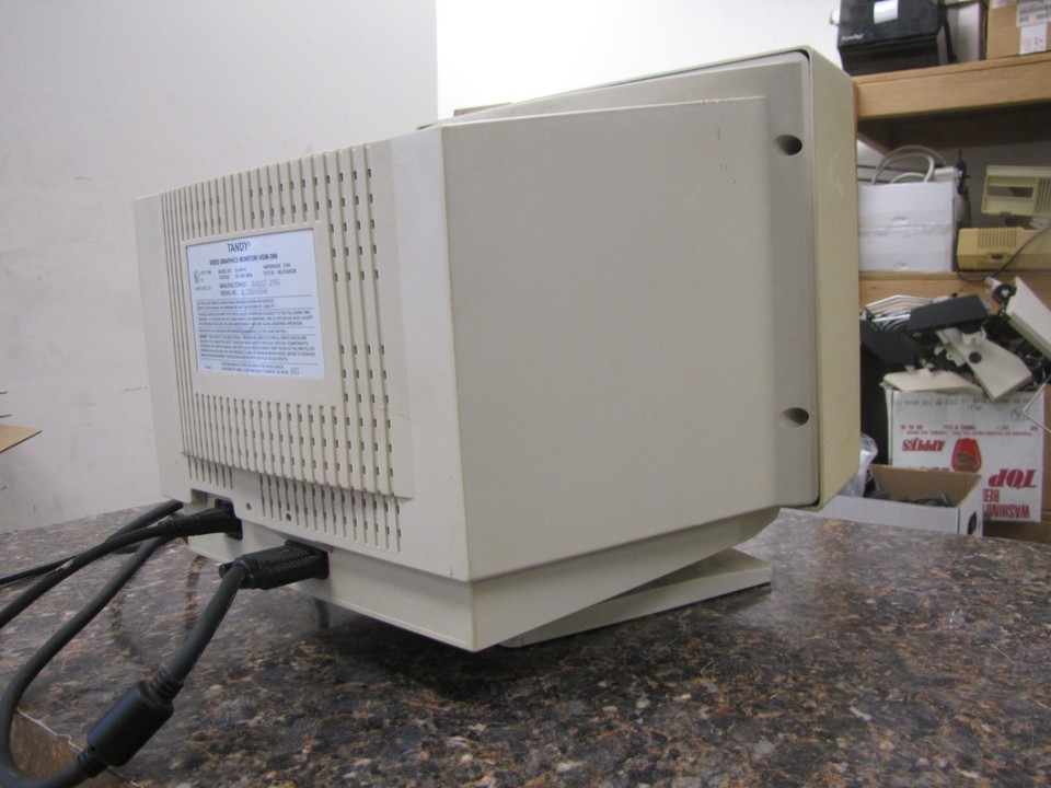 Vintage Tandy Video Graphics Computer Monitor VGM-390 Model 25-4091A ...