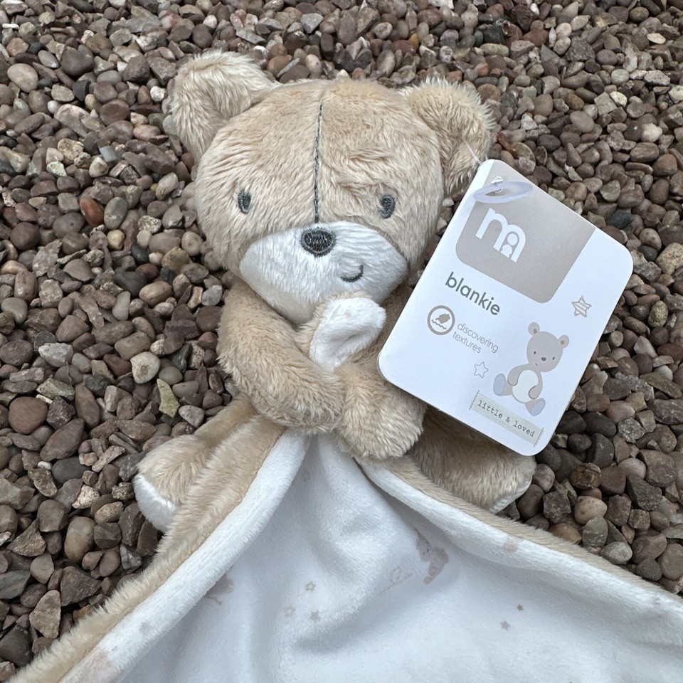 New Mothercare Little & Loved Teddy Bear Comforter Blankie Soft Toy ...