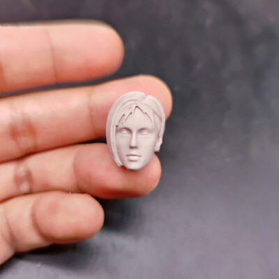 Hot 1/12 Scale Short Hair Jill Valentine Head Sculpt Unpainted Fit 6 ...