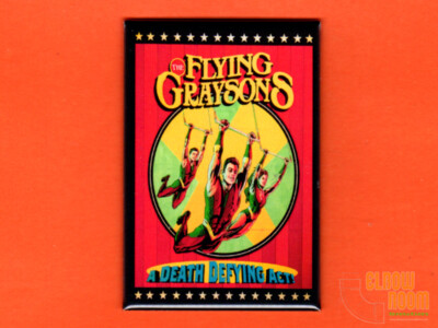 The Flying Graysons circus poster art 2x3" fridge/locker magnet Titans ...