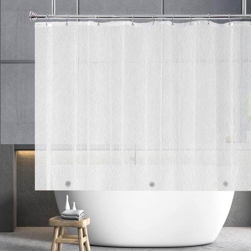 Frosted PEVA Shower Curtain Liner 70x48" Short Vinyl Waterproof for ...