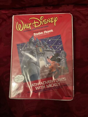 Walt Disney With Mickey Radio Shack Color Computer 2 Cassette no book ...