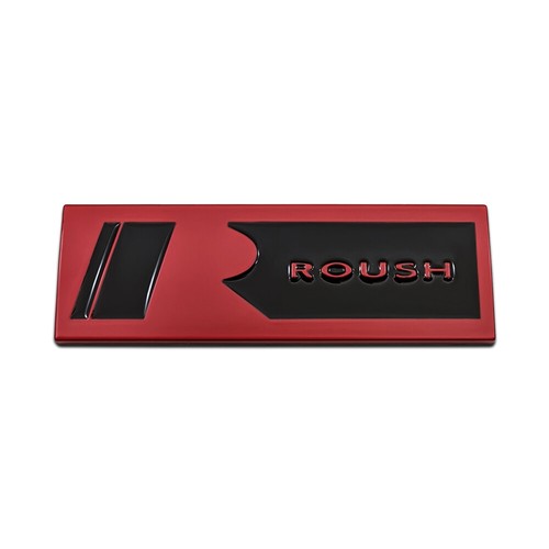 3D Metal Red & Black ROUSH Car Emblem Letter Turbo Logo Racing Coupe ...