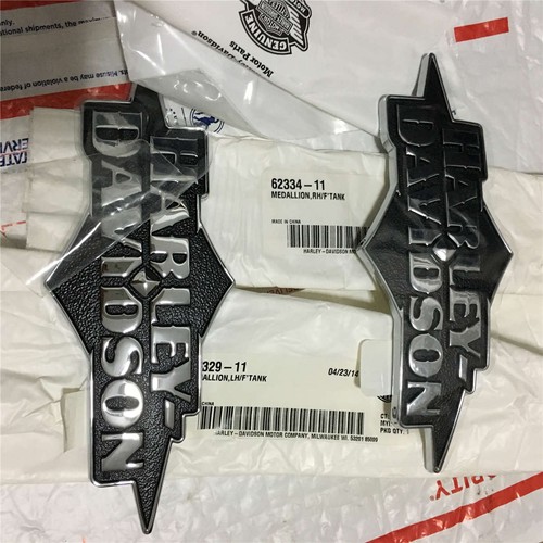 Genuine Harley Davidson Softail Touring Chrome Tank Emblems Badges ...
