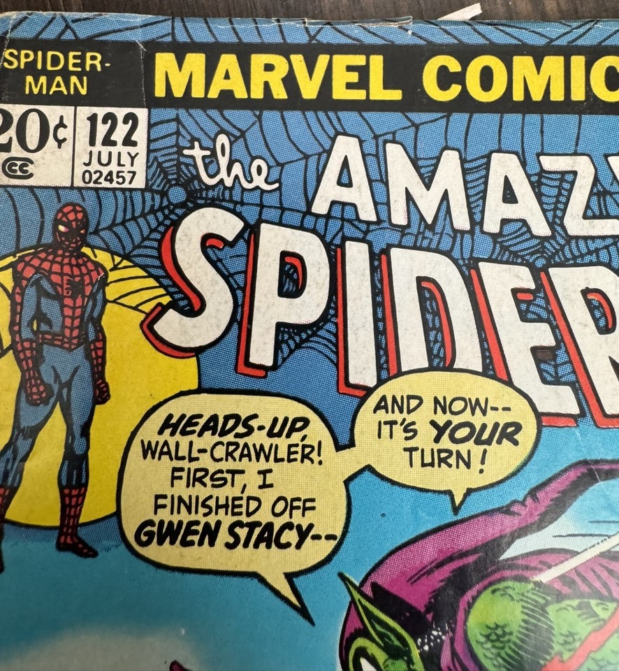 AMAZING SPIDER-MAN #122 (MARVEL COMICS JUL 1973) - KEY ISSUE - GREEN ...
