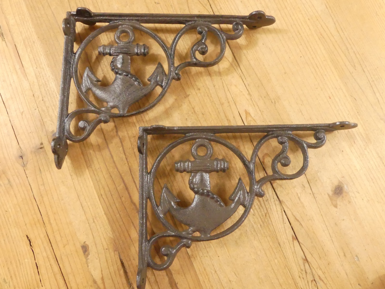 6 Cast Iron Boat Anchor Brackets Corbels Braces Wall Shelf Bracket ...