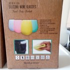 Shark Skinzz NIB Lot of 2 Sets of 4 12 oz Silicone Wine Glasses Pastel ...