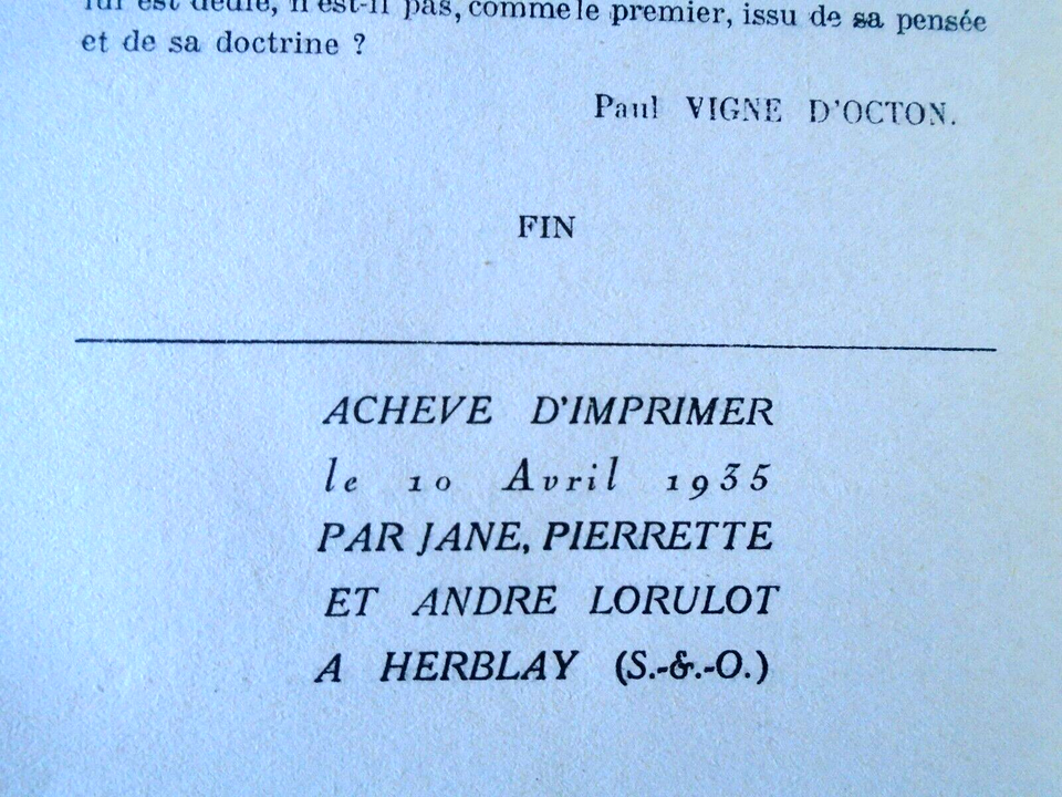 Paul VIGNÉ D'OCTON La vie et l'amour. Freud et psychanalyse. Libre ...