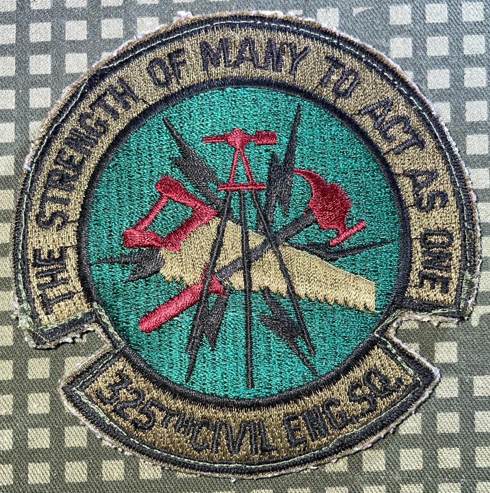 USAF OD 35th Civil Eng. Sq The Strength of Many to As One Patch Hook ...