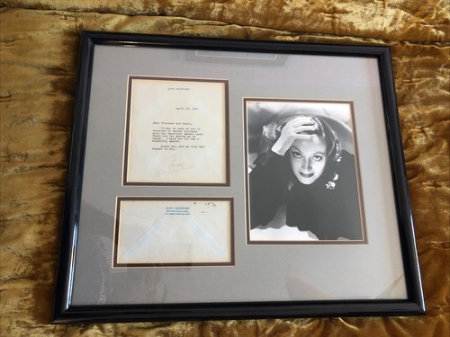 Joan Crawford Signed Autograph Letter with Photo & Envelope Lot 1971 | eBay