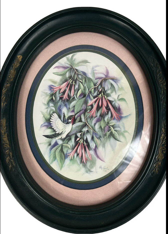 Don Kent Vintage Print - 1994 Home Interior Gifts Hummingbird with ...