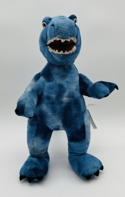 BUILD A BEAR Blue Dinosaur T-Rex Jurassic Soft Plush With Sound Box No ...