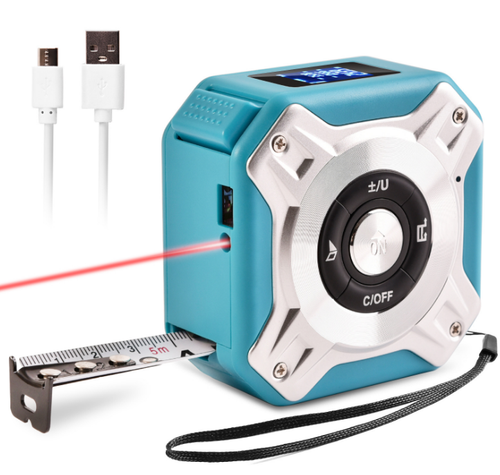 40M Digital Laser Distance Meter Measurer Area Volume Range Finder Tape ...