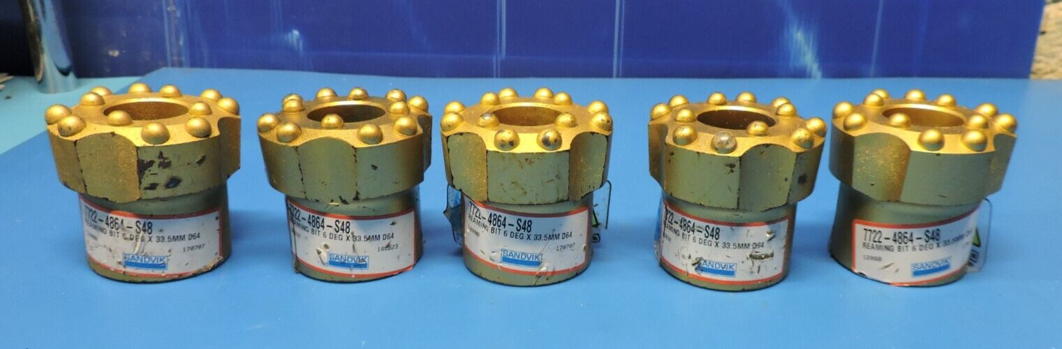 Sandvik Reaming Bits 7722-4864-S48 6 DEG X 33.5mm D 64 Lot of 5 | eBay