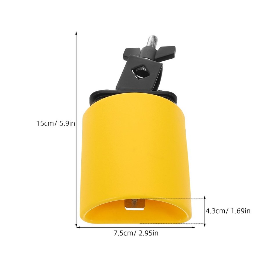 Yellow Orff Percussion Cowbell: For Drum Metal Orff Percussion ...