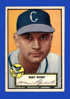 1952 Topps Set-Break # 50 Marv Rickert VG-VGEX (black back) *GMCARDS ...