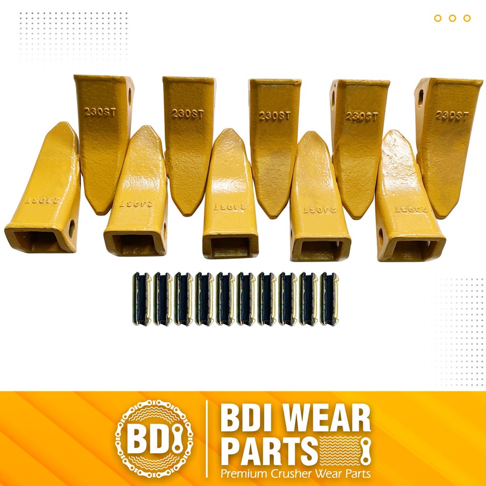 230ST Bucket Teeth 23 230 Series with TF23P Flex Pins for Mini ...