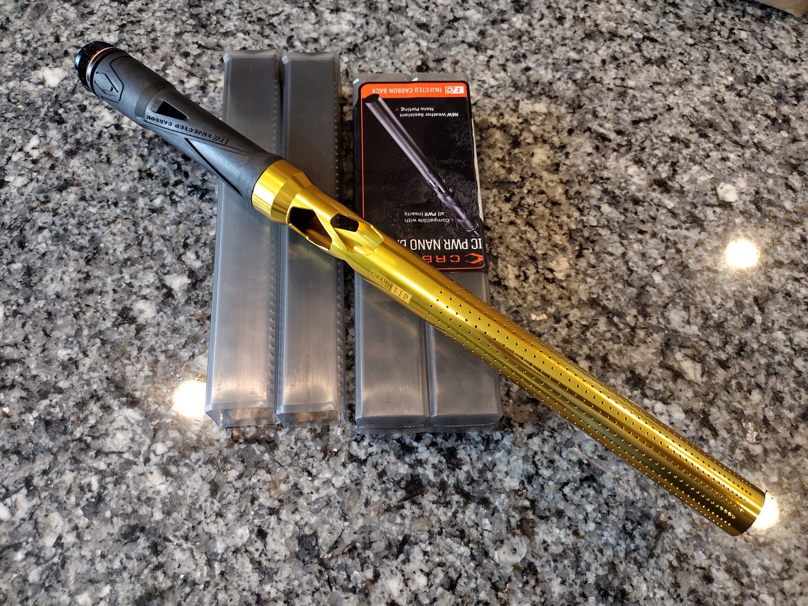 NEW CRBN IC PWR Nano Barrel - Autococker Threads - Gold | eBay