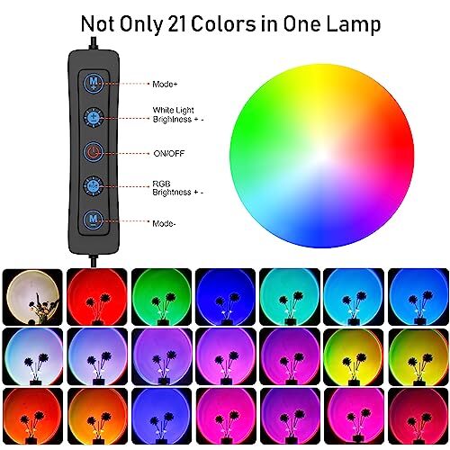 Sunset Lamp Projector Multicolor Changing LED Projection Lamp,Switch ...