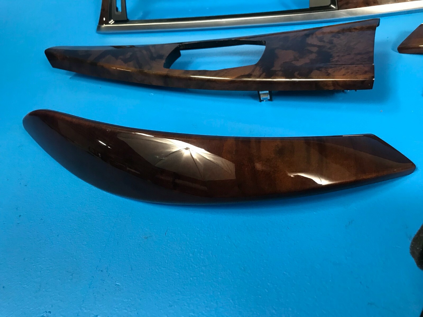 12-16 BMW F30 320I 328I 335I DASH DOOR WOOD TRIM BURR WALNUT SET TRIMS ...