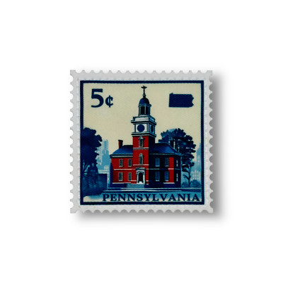 State Postage Stamp Patch | Pennsylvania | eBay