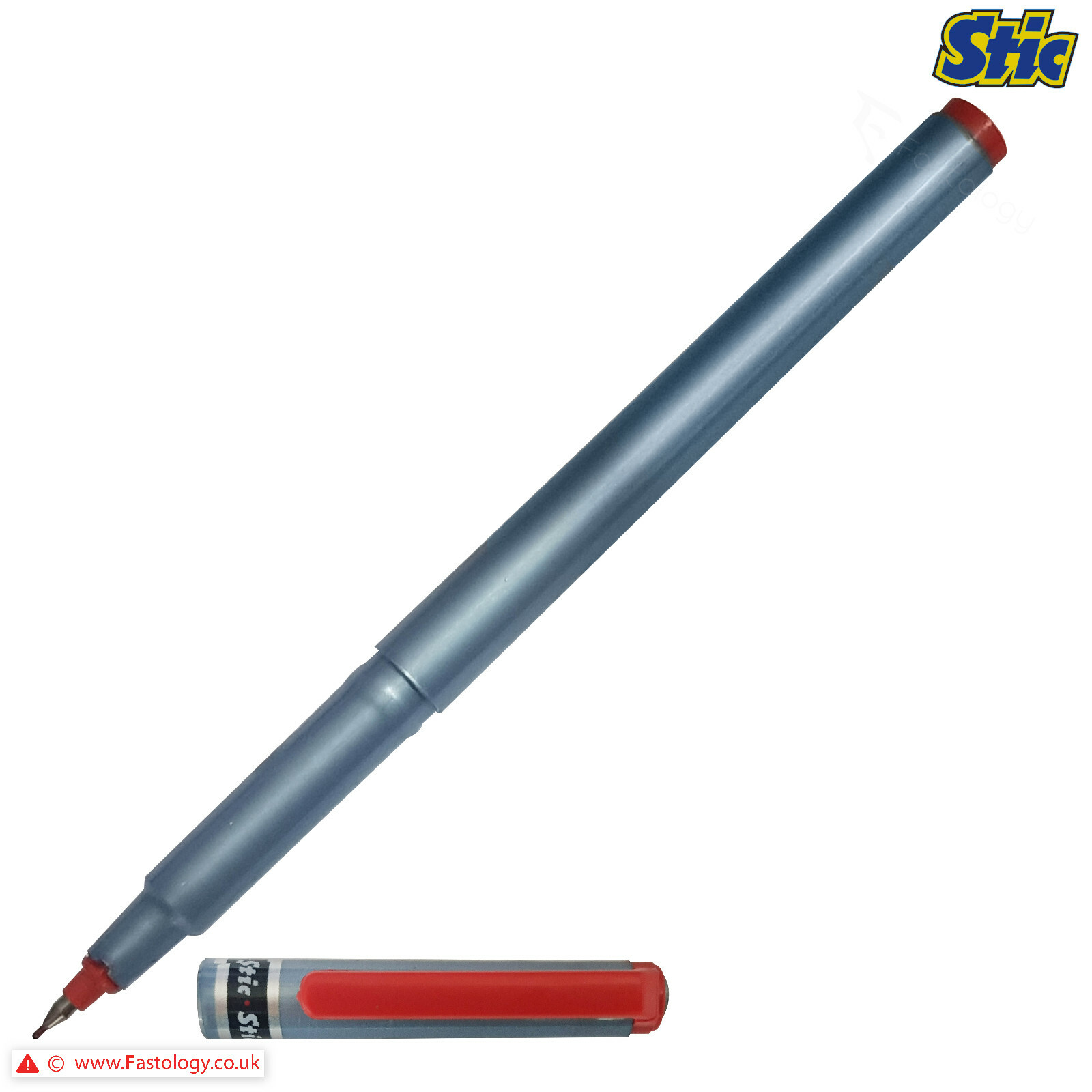 STIC HF-610 10 x 0.5mm Fine BLACK BLUE RED Fineliner Pens Write Sketch ...