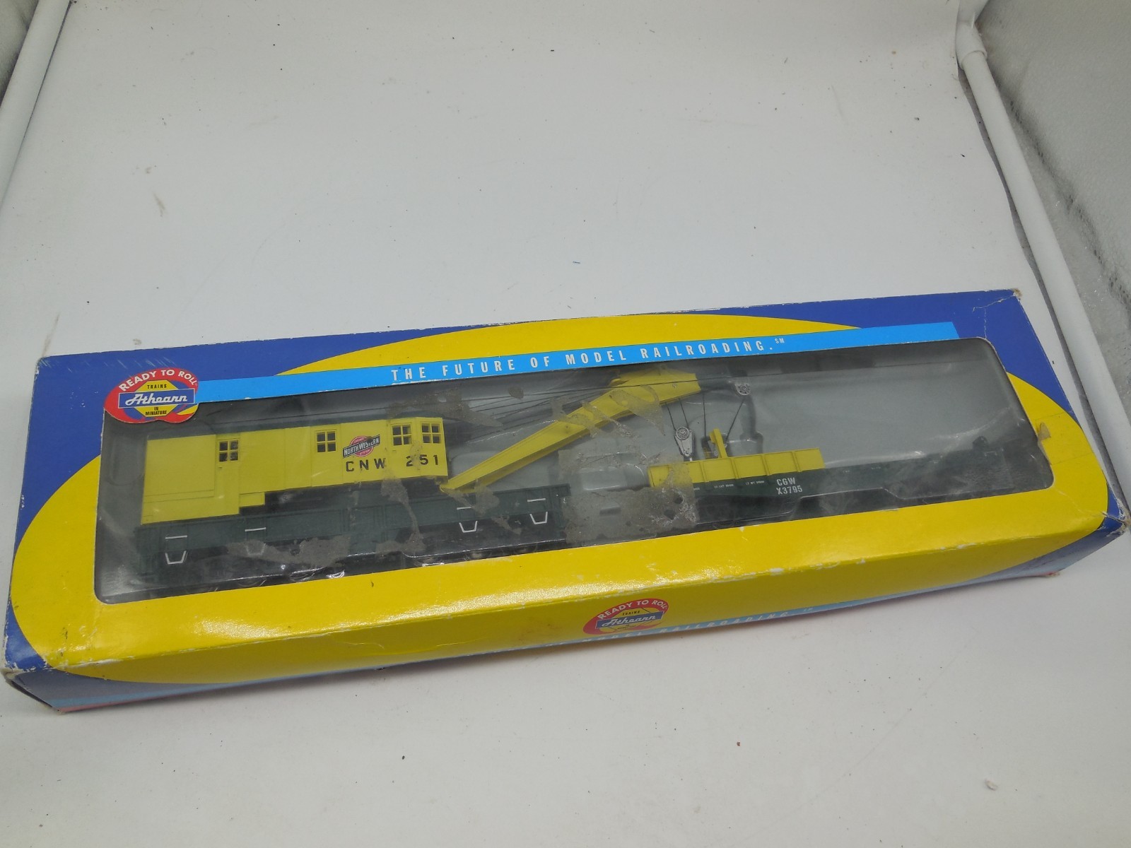 AP6 HO ATHEARN 7532 200 TON CRANE & TENDER CHICAGO & NORTH WESTERN CNW ...