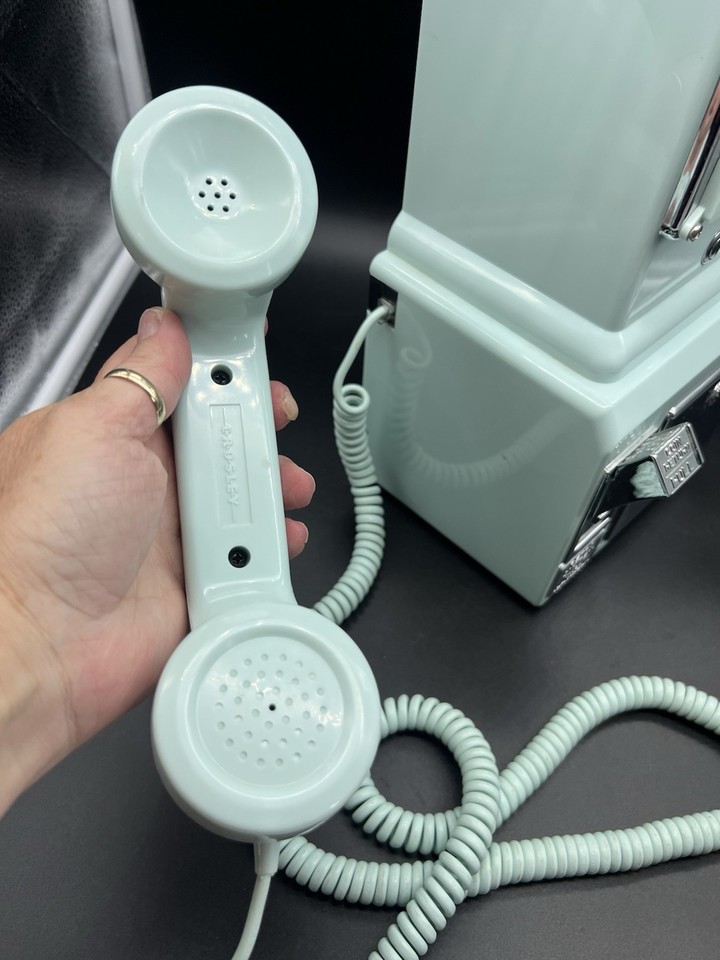 Retro Crosley Teal Payphone Wall Mounted Telephone TESTED WORKS Key | eBay