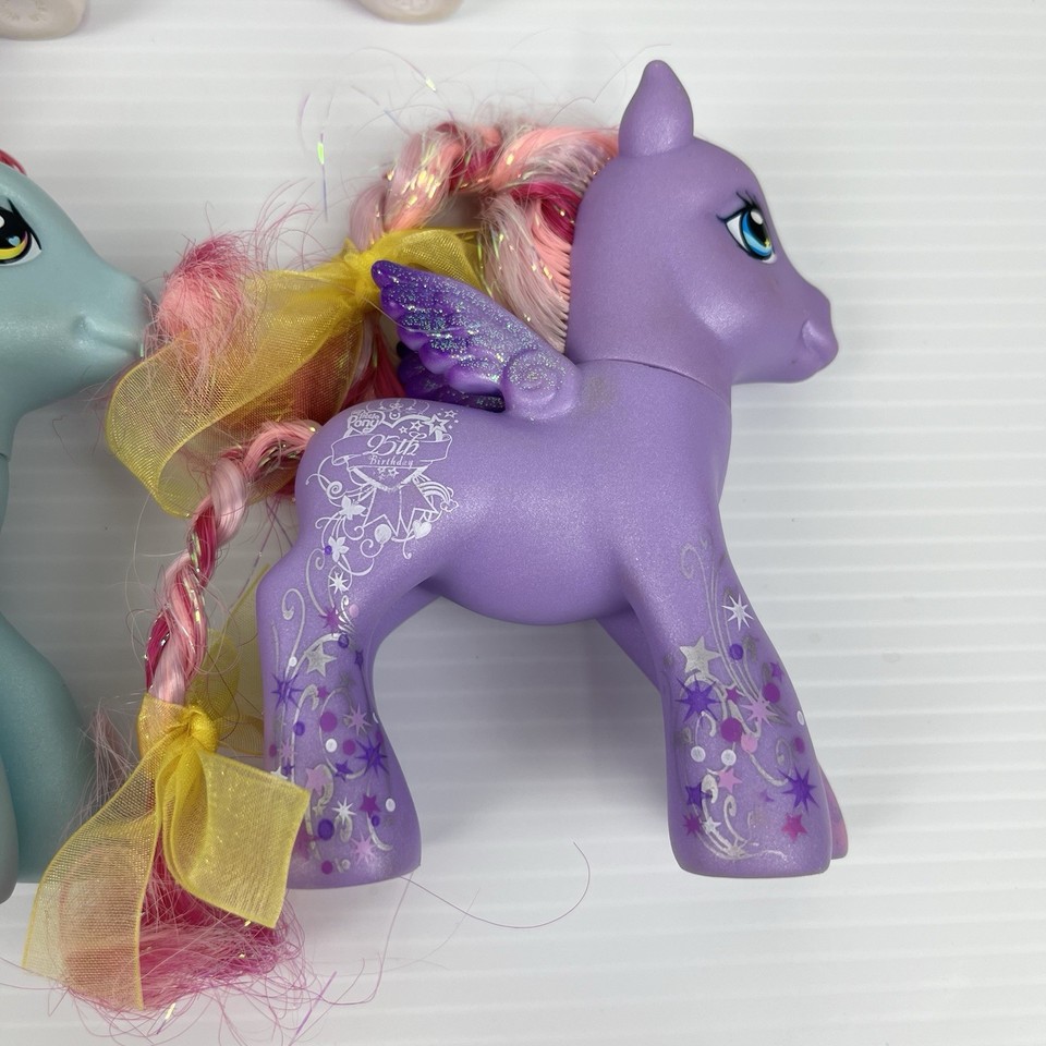 My Little Pony G3 MLP 25th Birthday Celebration Collector Set Complete ...
