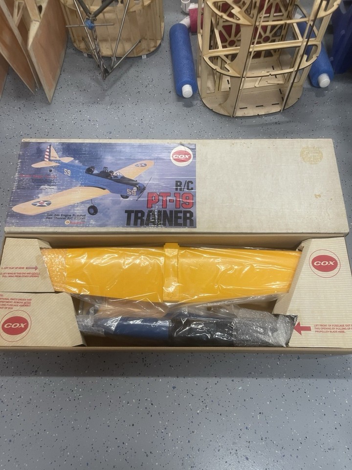 Vintage COX PT-19 Radio Controlled Model Airplane Very Rare | eBay