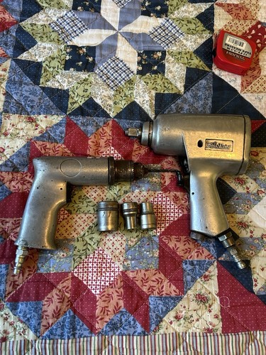 VINTAGE IMPACT WRENCH, BLUE POINT, AT 500, IMPACT DRILL. BOTH WORK. 3 ...