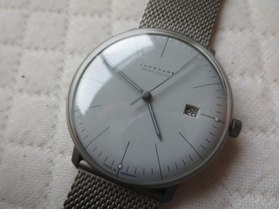 Junghans Max Bill MEGA Solar 059/2022.48 38mm made in Germany Box Titanium | eBay UK