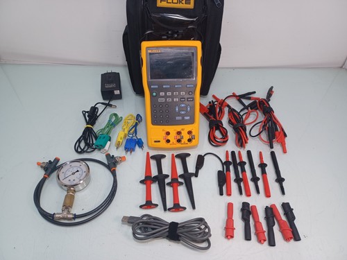 Fluke 753 Documenting Process Calibrator w/ 100 PSI Gauge, Test Leads ...