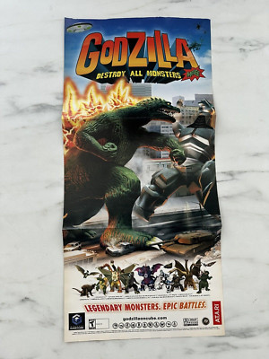22 x 11 Nintendo Power POSTER - N64 NES Godzilla Destroy All Monsters ...