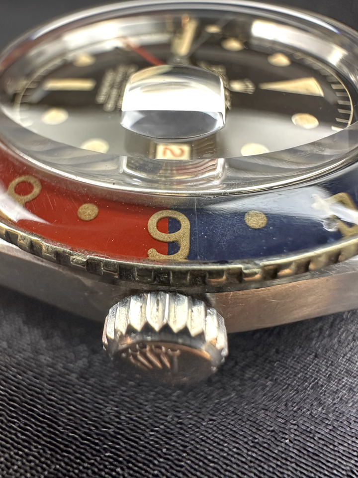 Rare Orig 1959 Rolex Ref 6542 Steel GMT Master Watch Tropical Dial ...