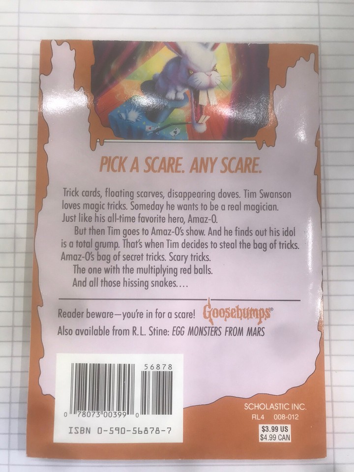Bad Hare Day (Goosebumps #41) by R.L. Stine 9780590568784 | eBay