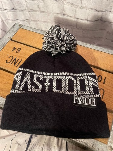 MASTODON Metal Band Black Winter Hat with Pom Pom Top NWOT NOS | eBay