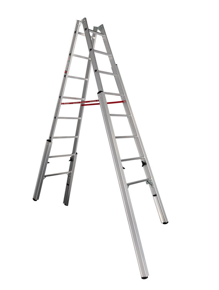 Euroline Aluminium Treppenstehleiter Treppenhausleiter 30576 ...