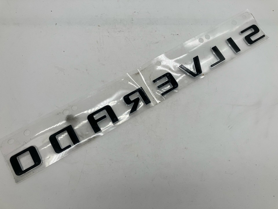 2007-2018 Chevrolet Adhesive SILVERADO Tailgate Letters Emblem | eBay