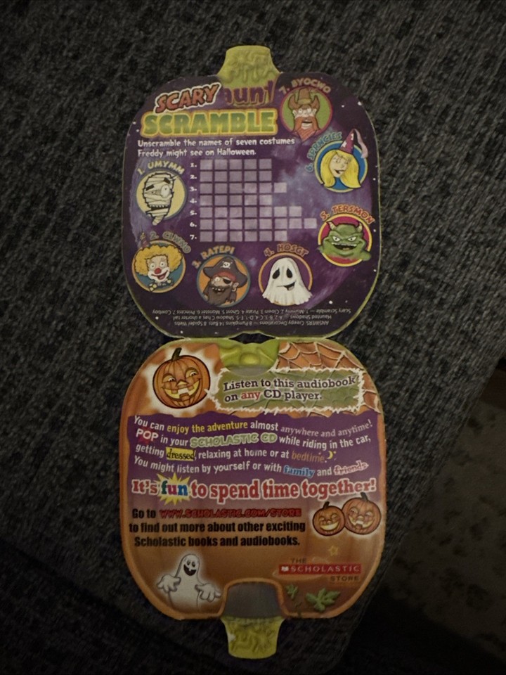 Ready, Freddy! Halloween Fraidy-Cat Audiobook 4 Wendy's Kids' Meal ...