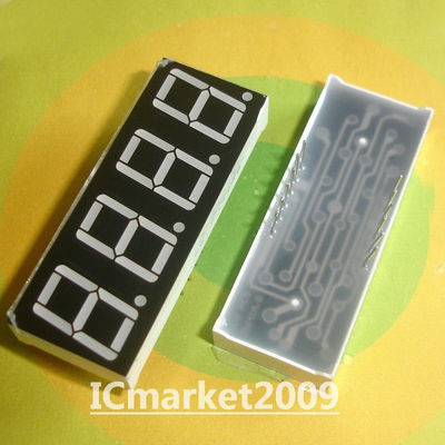 5 PCS 4 Digit 0.56 inch Red NUMERIC LED DISPLAY COMMON CATHODE 4 Bit,LD ...