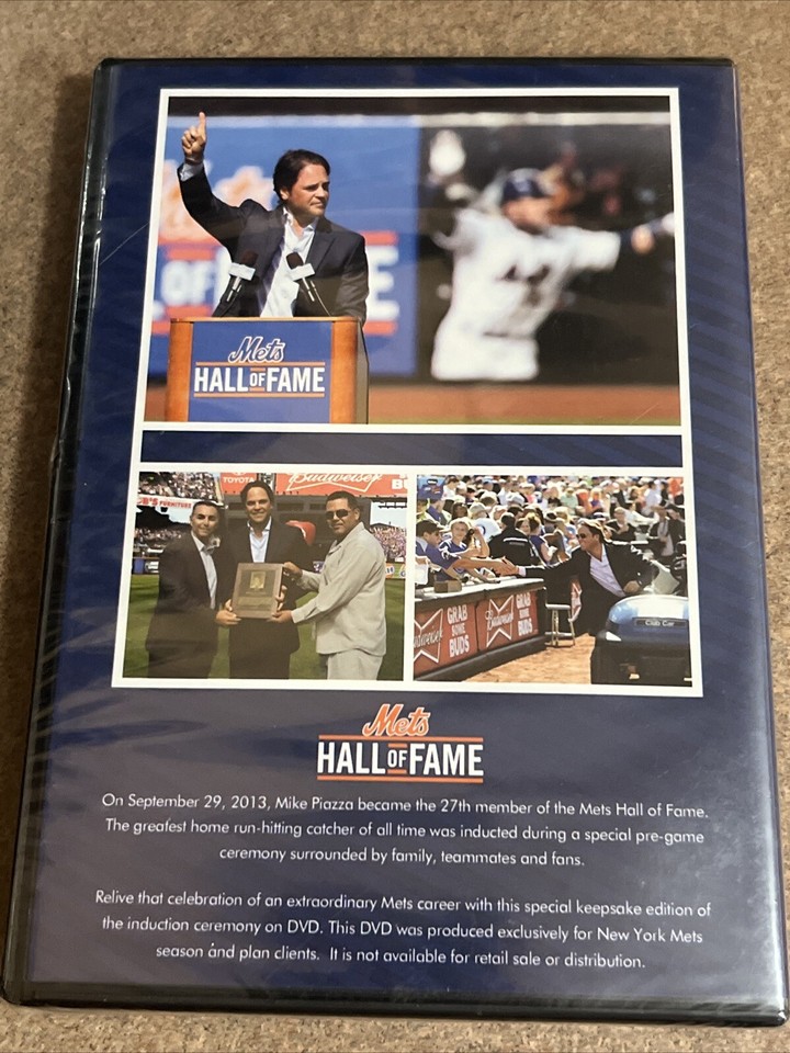 New Sealed NY New York Mets Mike Piazza Hall Of Fame Induction DVD 9/29 ...