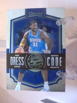 2009-10 Panini Classics Dress Code #22 - Nene - Denver Nuggets (95049 ...